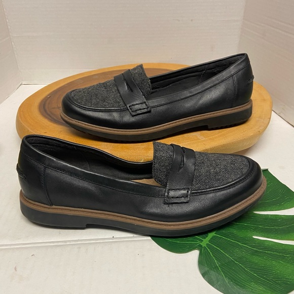 Clarks | Shoes | Clarks Collection Wool Leather Preppy Penny Loafers ...